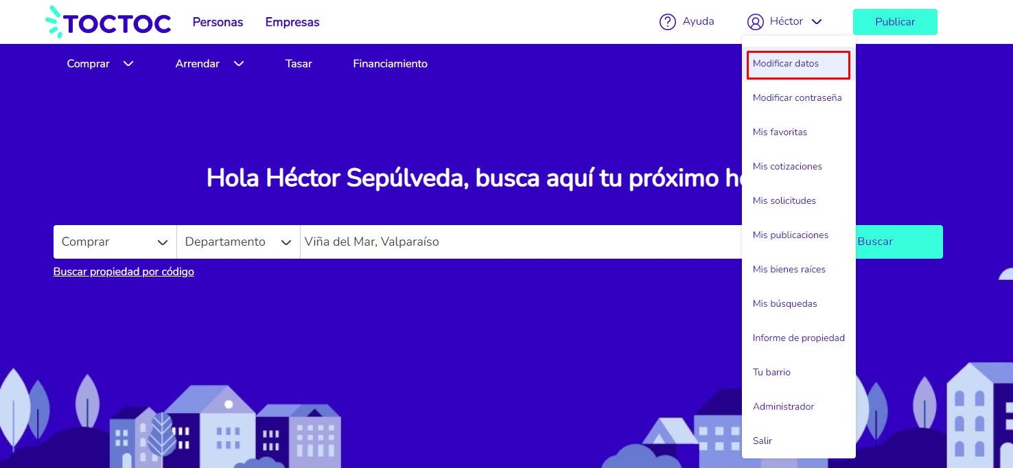 ¿Cómo edito los datos de contacto de mi cuenta TOCTOC? – TOCTOC